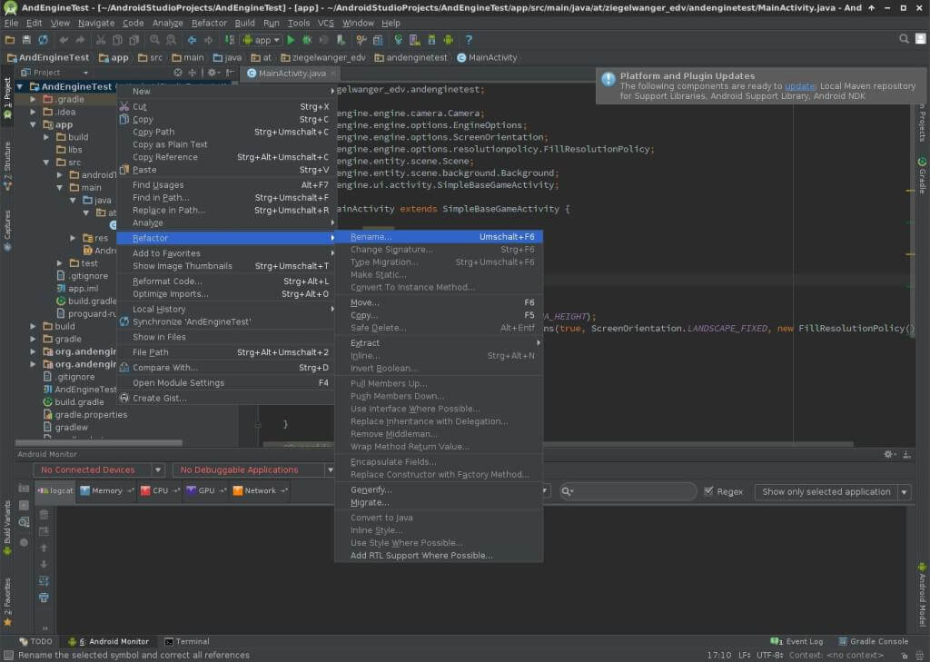 AndEngine Projekt kopieren - Developer-Blog