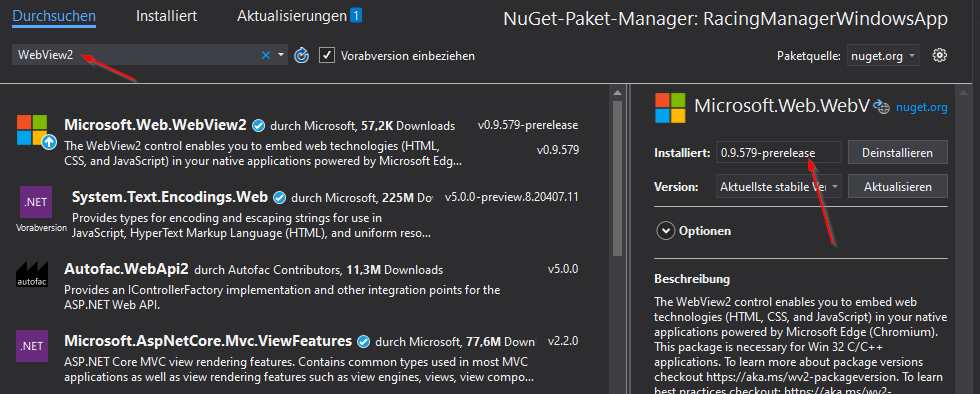 C# WebView2 Projekt - Developer-Blog