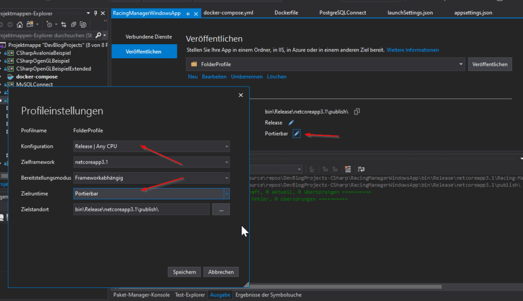 .NET Core Programm veröffentlichen - Developer-Blog